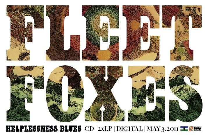 Fleet Foxes Type Poster – Sub Pop Direct